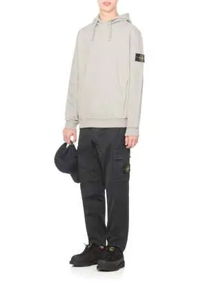 Stone Island Cotton Hoodie - Grey