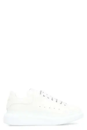 Alexander McQueen Leather Chunky Sole Sneakers - White