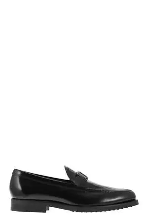 TOD'S T Timeless Leather Loafer - Black