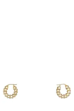 AMINA MUADDI Jaheel Embellished Hoop Earrings