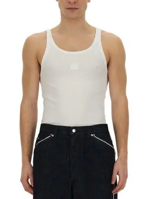 Dolce & Gabbana Ribbed Tank Top - White