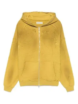 PAURA Paura Idris Full Zip Hoodie - Yellow