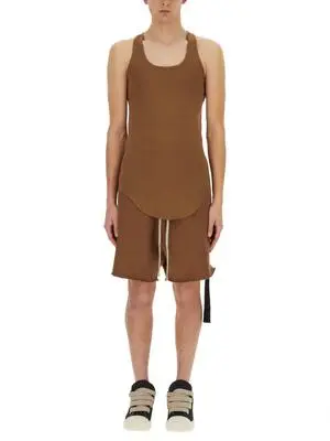 Rick Owens Cotton Tank Top - Brown
