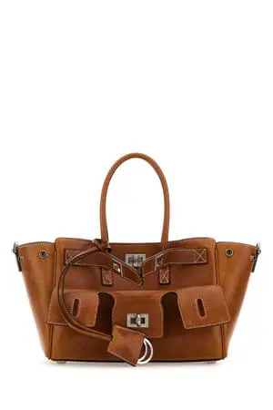 Balenciaga Carry All Bel Air Handbag - Brown