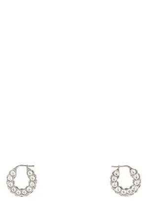 AMINA MUADDI Amina Muaddi Embellished Jaheel Hoop Earrings