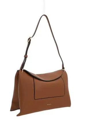 WANDLER Leather Crossbody Bag - Tan Crust