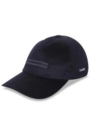 Zegna Cashmere Baseball Cap - Black