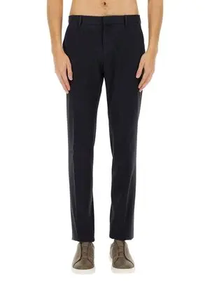 Zegna Straight Leg Trousers - Blue
