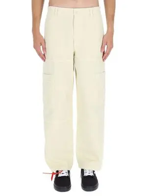Off-White Straight Fit Cargo Pants - Beige