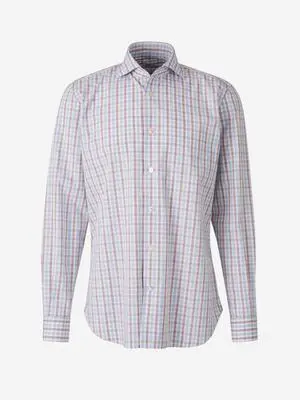 VINCENZO DI RUGGIERO Cotton Check Shirt Multicolor