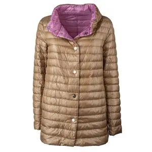 Herno Herno 100-Gram Goose Down 3/4 Reversible Jacket - Brown