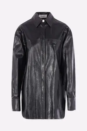Sportmax Sportmax Leather Shirt-Jacket - Black
