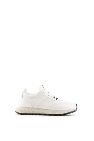 Emporio Armani Leather Sneakers - White