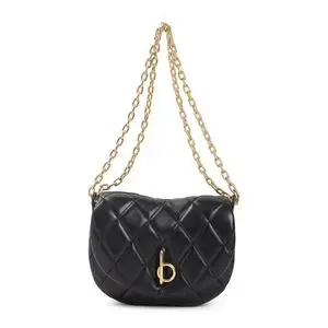 Burberry Small Check Shoulder Bag - Black