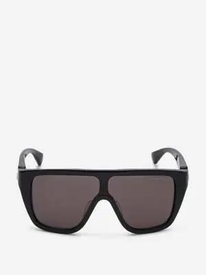 Alexander McQueen Alexander McQueen Mask Sunglasses - Black