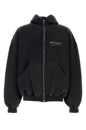 Balenciaga Balenciaga Zipper Back Sweatshirt - Fw Black/white/red