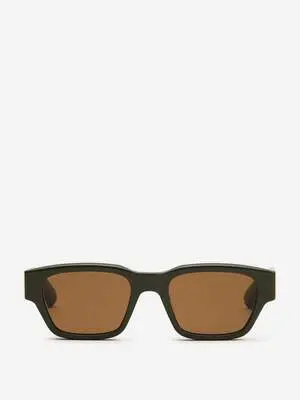 Ami Rectangular Sunglasses - Military Green