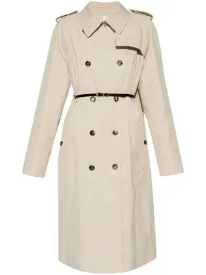 Givenchy Classic Double-Breasted Trench Coat - Egg Shell