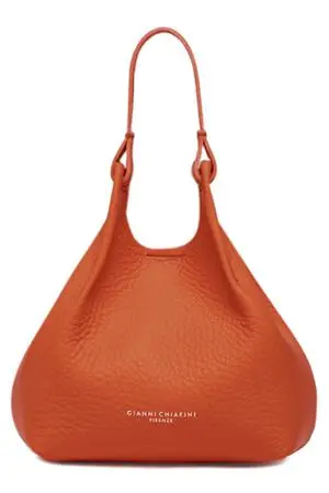 GIANNI CHIARINI Dua Leather Handbag - Orange