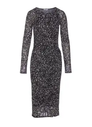 Patrizia Pepe Cotton Lingerie-Style Dress - Black
