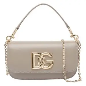 Dolce & Gabbana Flap Bag With Detachable Shoulder Strap - Beige
