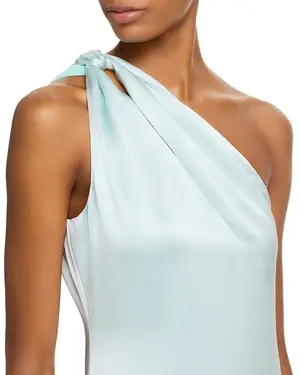 Line & Dot Daniella One Shoulder Satin Dress
