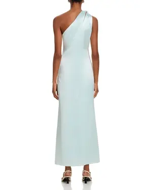 Line & Dot Daniella One Shoulder Satin Dress