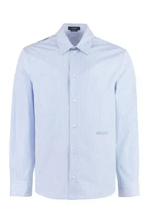 Versace Cotton Poplin Shirt - Blue