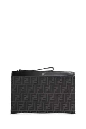 Fendi BEAUTY GRANDE DENIM FF+COV Pouch Black