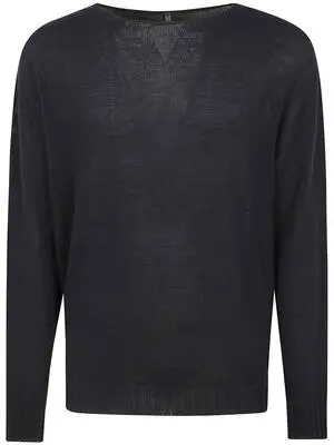 MD75 Oversized Round Neck Sweater - Blue