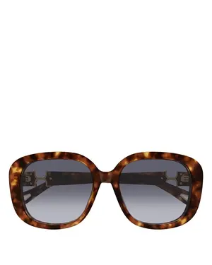 Chloé Marcie Square Sunglasses - Avana