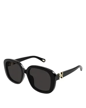 Chloé Marcie Square Sunglasses Black