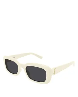 Saint Laurent Rectangular Sunglasses, 53mm