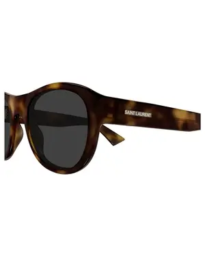 Saint Laurent Maxime Round Sunglasses - Avana