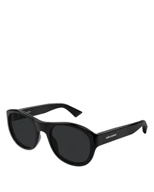 Saint Laurent Maxime Round Sunglasses Black