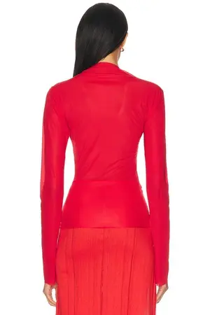 JADE CROPPER Draped Top