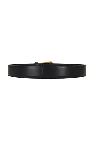 Saint Laurent Ceinture Trapeze Leather Belt - Nero