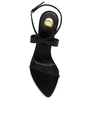 Saint Laurent Gippy Wedge Sandal - Nero