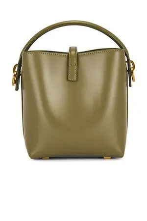 Saint Laurent Mini Le 37 Bucket Bag - Strong Moss