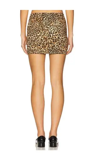 LOVERS AND FRIENDS Morgan Mini Skirt In Animal Print