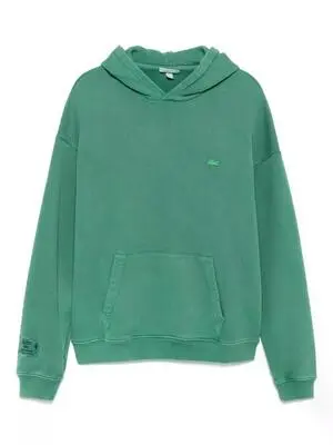 Lacoste Washed Effect Hoodie - Green