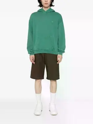 Lacoste Washed Effect Hoodie - Green