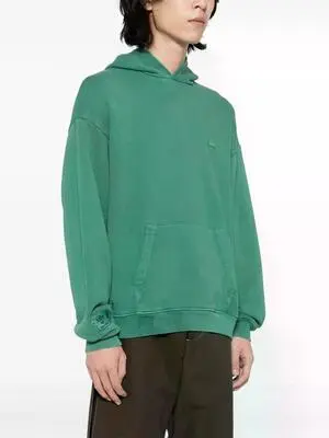 Lacoste Washed Effect Hoodie - Green