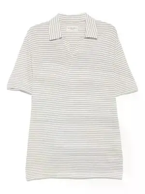 Officine Générale Striped Polo Shirt