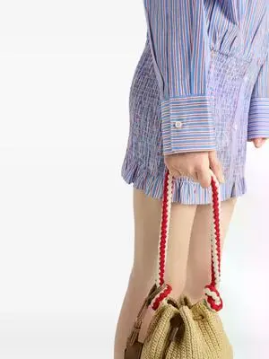 Prada Striped Cotton Shirt - Blue
