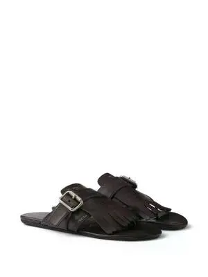Prada Shuffle Sandals - Brown