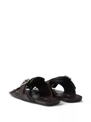 Prada Shuffle Sandals - Brown