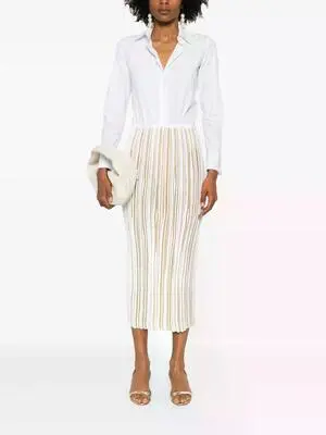 Giambattista Valli Midi Ribbed Skirt