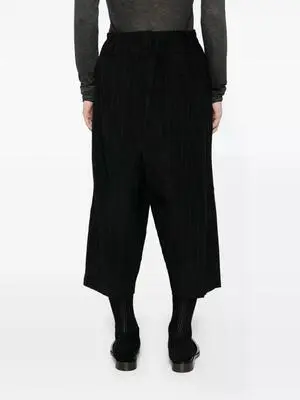 CHIAHUNG SU Pinstriped Drop Crotch Trousers
