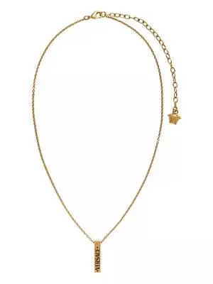 Versace Logo-pendant Necklace - Gold